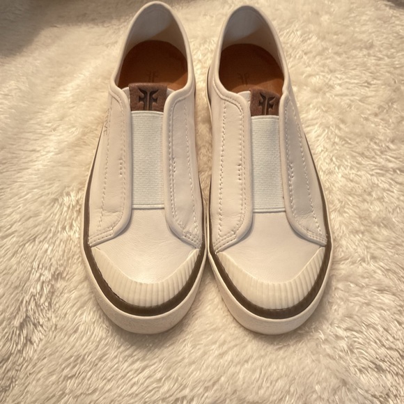 Frye | Shoes | Frye Claudia White Slipon Sneakers | Poshmark